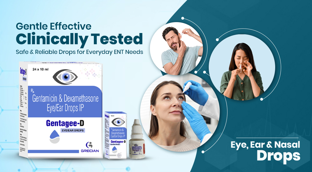 Eye, Ear, Nasal Drops Manufacturers in India | Grecian